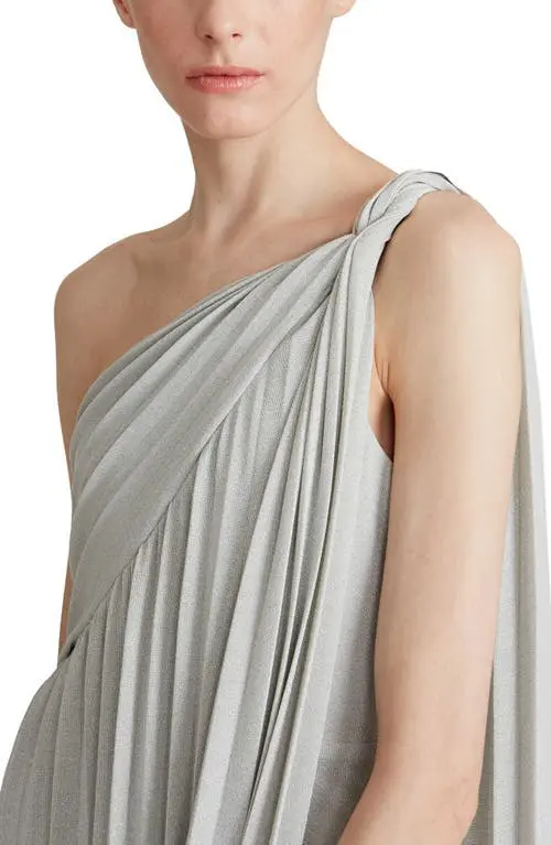 Halston Priya Knit Pleated Gown