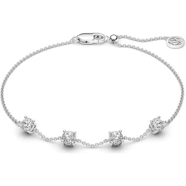 SIF JAKOBS JEWELLERY Princess Quattro Cubic Zirconia Bracelet - Silver