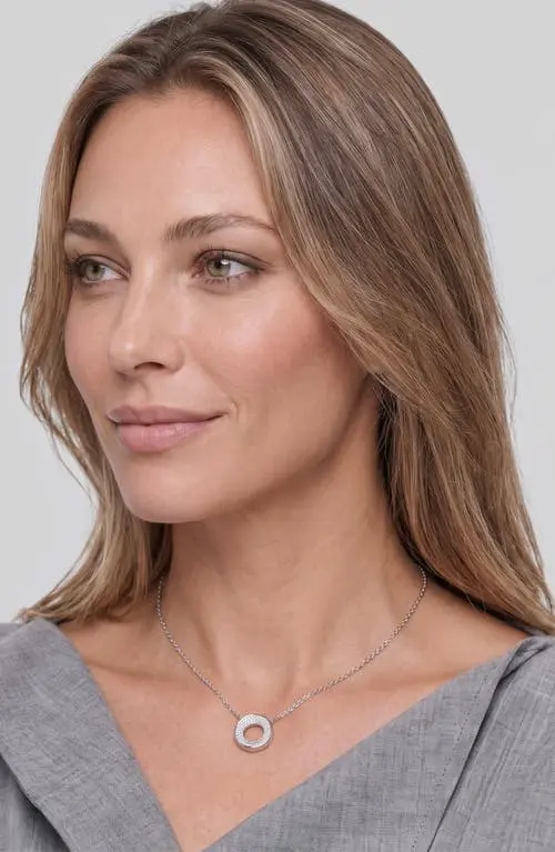 SIF JAKOBS JEWELLERY Melzo Cubic Zirconia Necklace - Silver