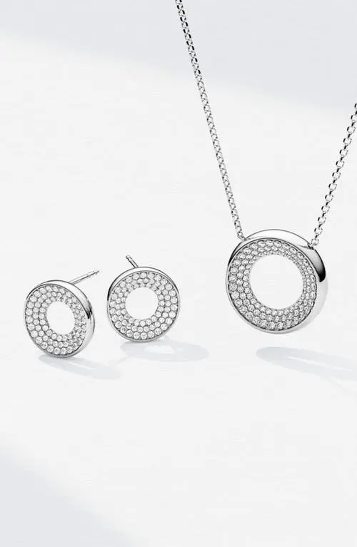 SIF JAKOBS JEWELLERY Melzo Cubic Zirconia Necklace - Silver