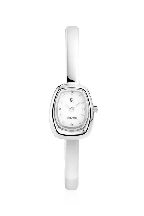 SIF JAKOBS JEWELLERY Watch Borsastainless Steel, With White Matte Dial - Silver