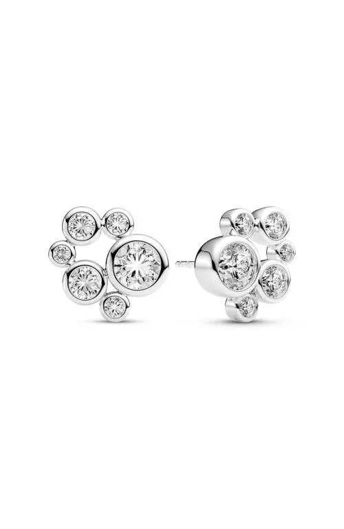 SIF JAKOBS JEWELLERY Sardinien Sei Cubic Zirconia Earrings - Silver