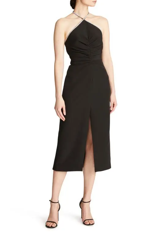 Halston Piper Dress With Crystal Trim