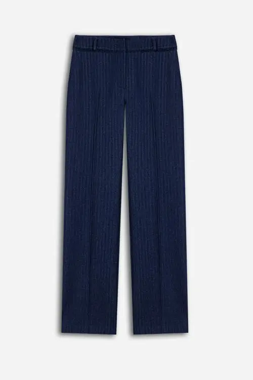 NOCTURNE Pinstripe Straight Leg Trousers