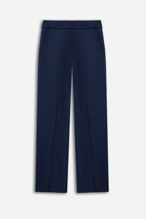 NOCTURNE Pinstripe Straight Leg Trousers