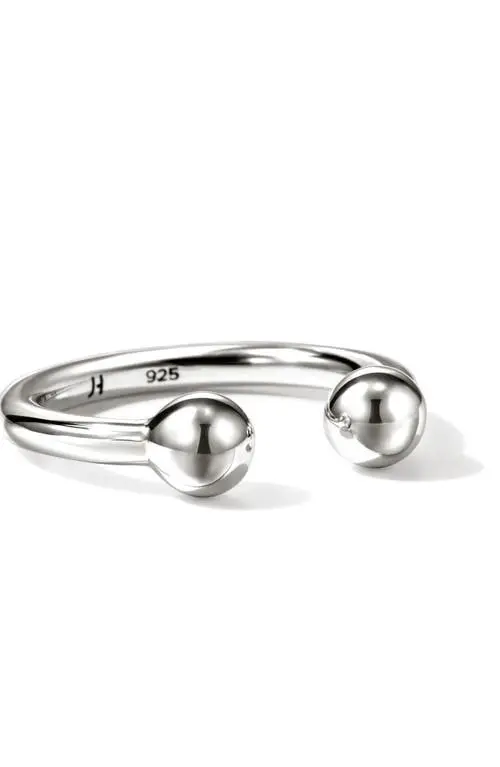 John Hardy B&f X Jh Screwball Open Ring, Sterling