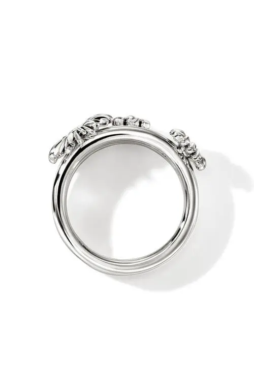John Hardy B&f X Jh Wildflower Stacking Rings, Sterling Lab Grown Diamond