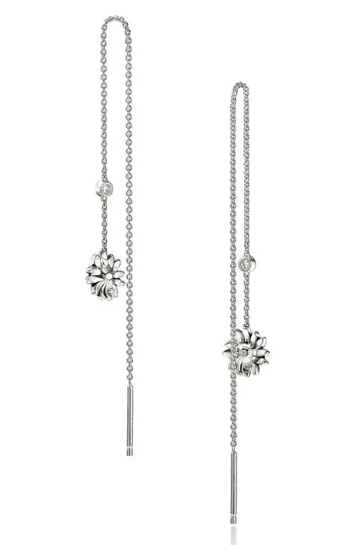 John Hardy B&f X Jh Wildflower Drop Chain Earrings, Sterling