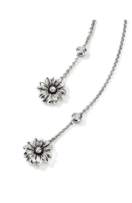 John Hardy B&f X Jh Wildflower Drop Chain Earrings, Sterling