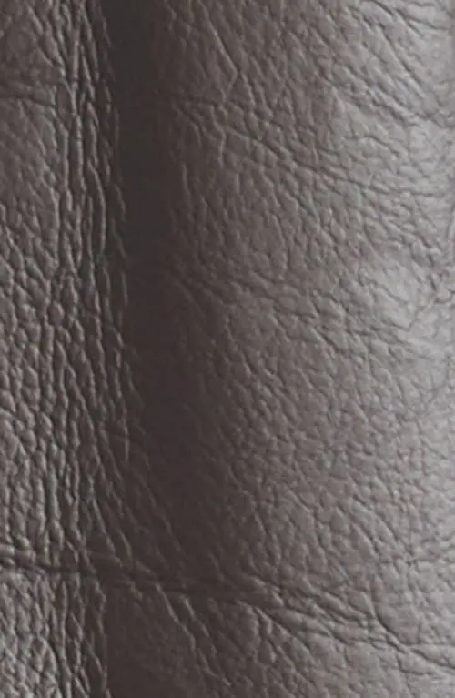 L'AGENCE Glacia Genuine Shearling Trim Leather Jacket