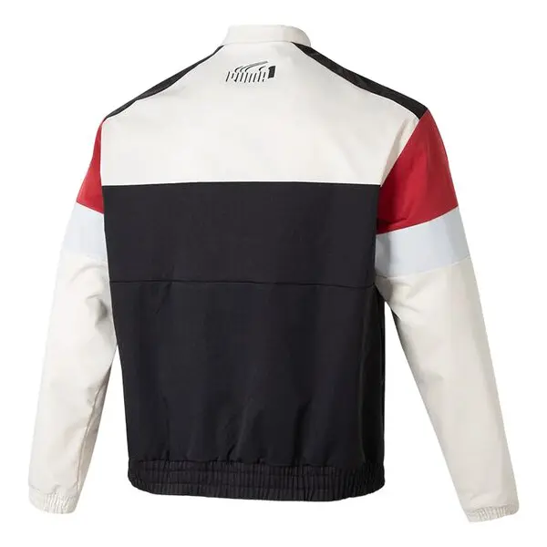 PUMA Colorblock Retro Track Jacket 'black Red