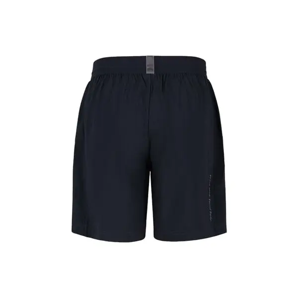 Asics Knit Sports Shorts 'black Slate Blue