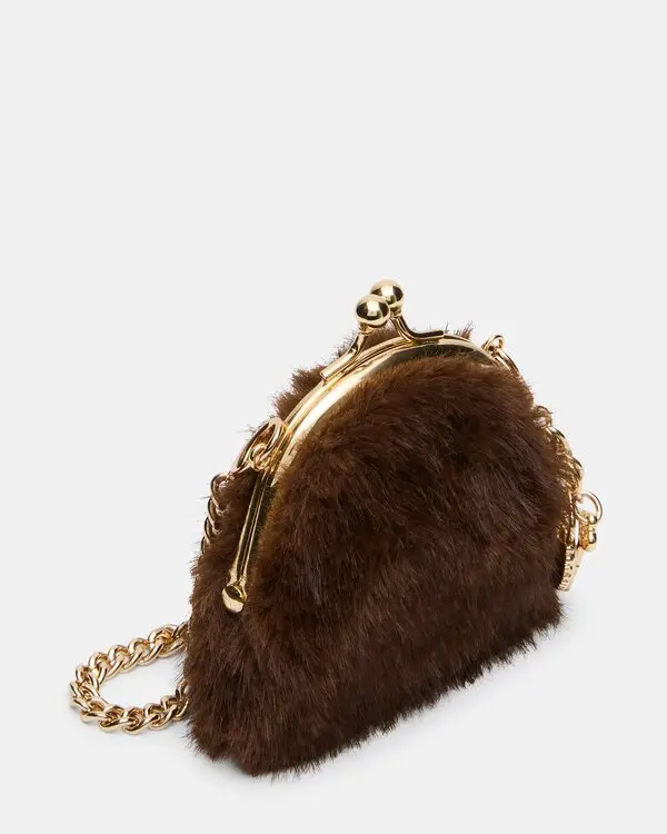 Steve Madden Feyre Faux Fur Wallet - Brown