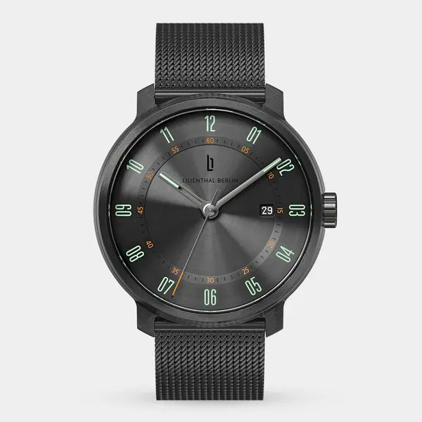 Lilienthal Berlin Neolux Slate Grey Mesh Anthracite Brushed