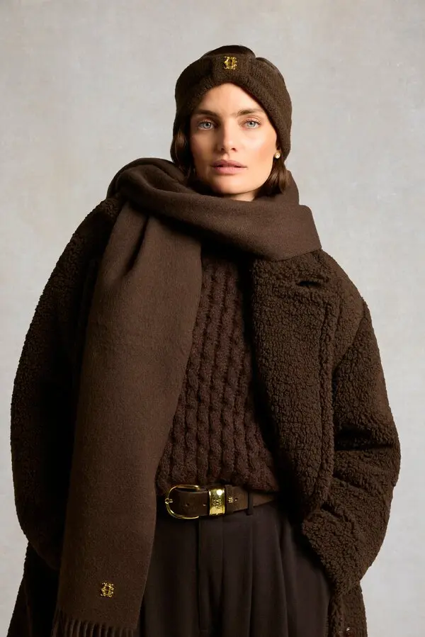 Holland Cooper Knitted Bow Headband - Chocolate