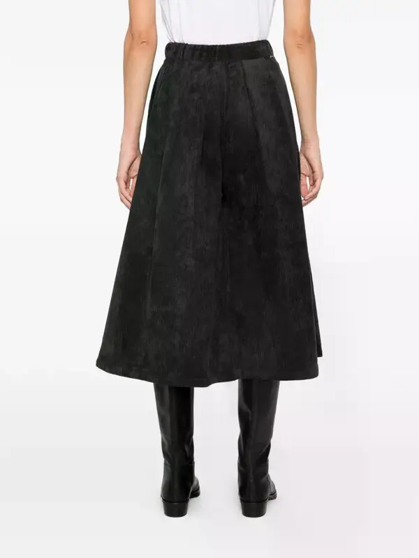 SNOW PEAK Corduroy Belted Skirt