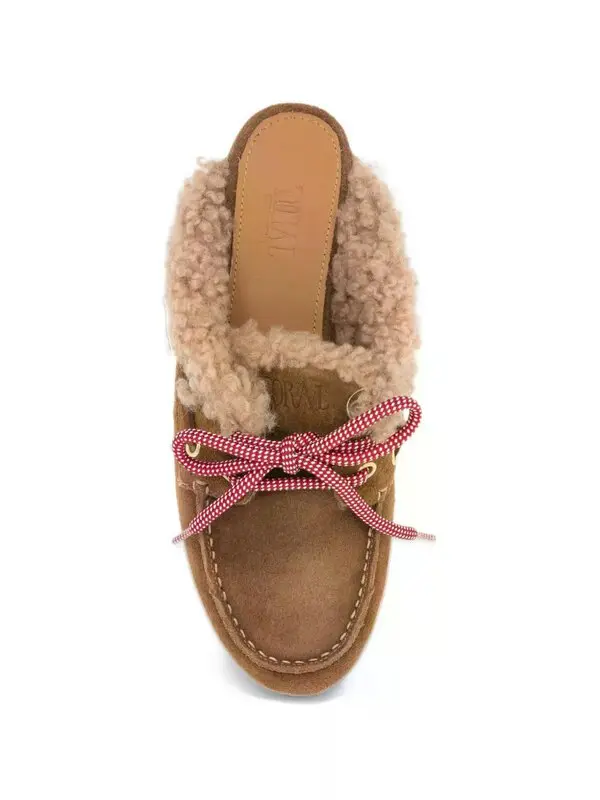 TORAL SHOES Blanche Shearling Mules