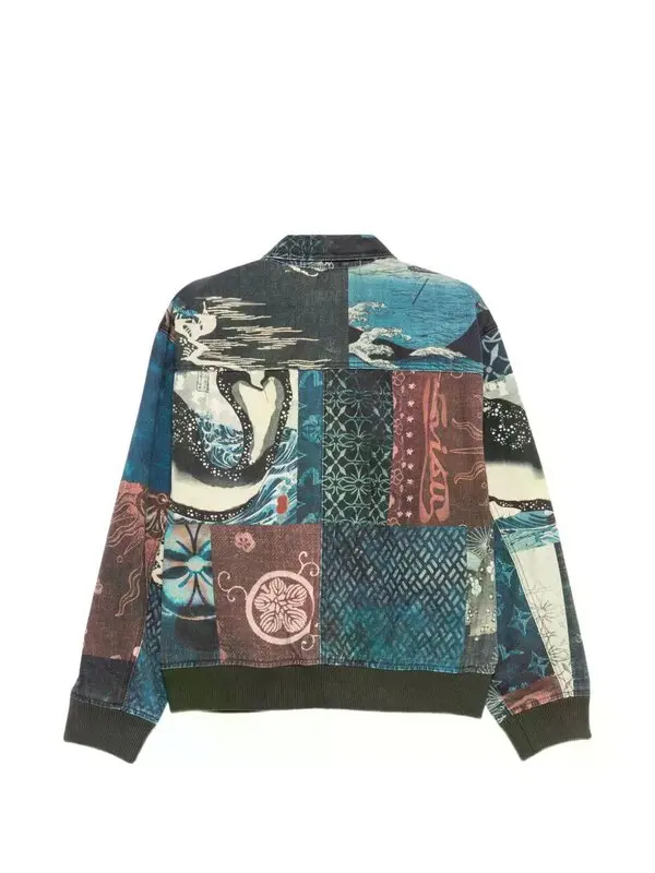 EVISU Patchwork-print Jacket
