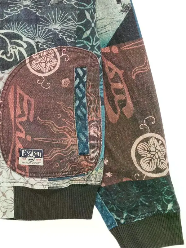 EVISU Patchwork-print Jacket