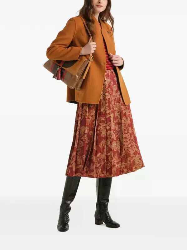 Malìparmi Sweet Foliage Pleated Skirt