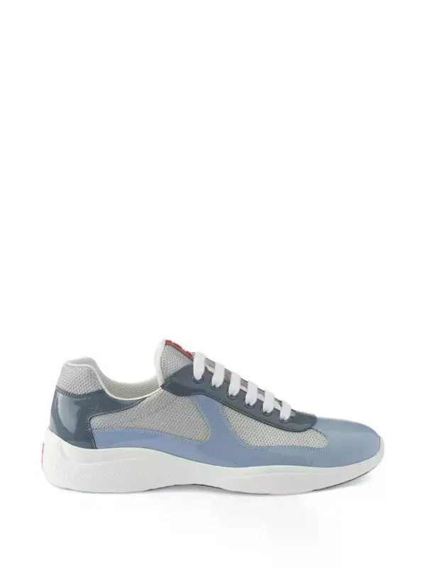 Prada America's Cup Lace-up Sneakers - Blue