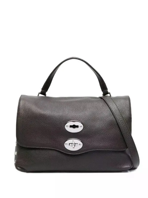 ZANELLATO Small Postina Grained Leather Tote Bag - Brown