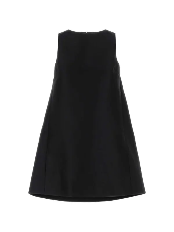 Balenciaga Wool And Silk A-line Dress - Black