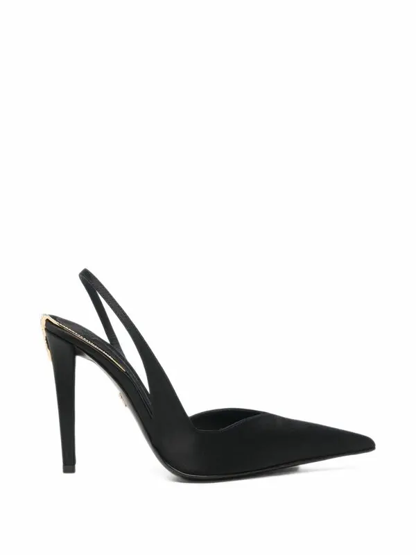 GIUSEPPE ZANOTTI Leather Slingback Pumps - Black