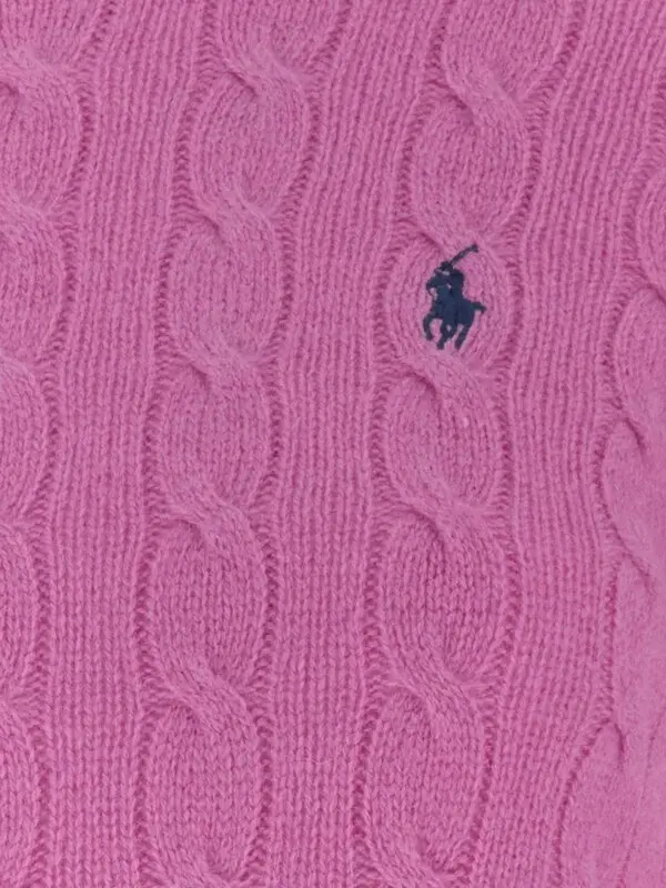 Polo Ralph Lauren Logo Knit Sweater By - Pink