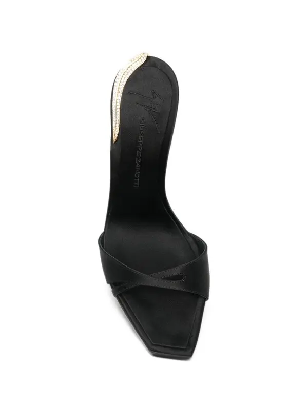 GIUSEPPE ZANOTTI Satin Heel Mules