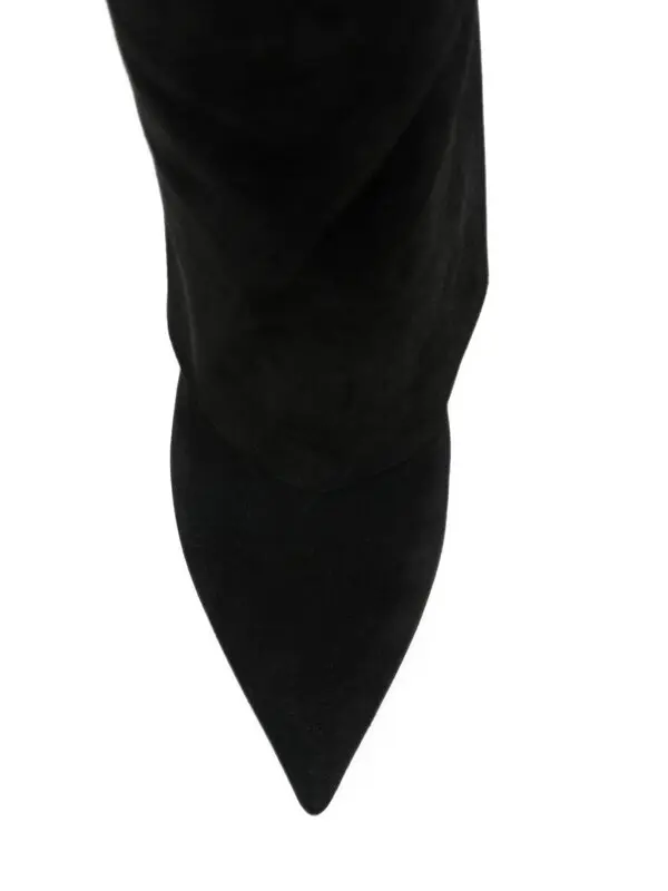 Casadei Leather Heel Boots By