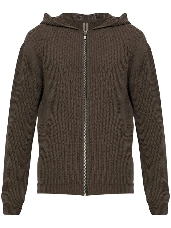 Rick Owens Hooded Cardigan By