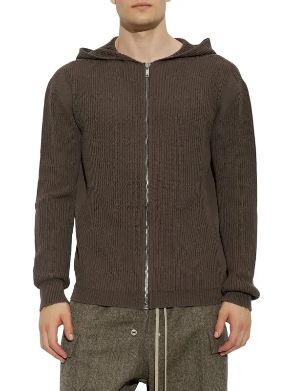 Rick Owens Hooded Cardigan By