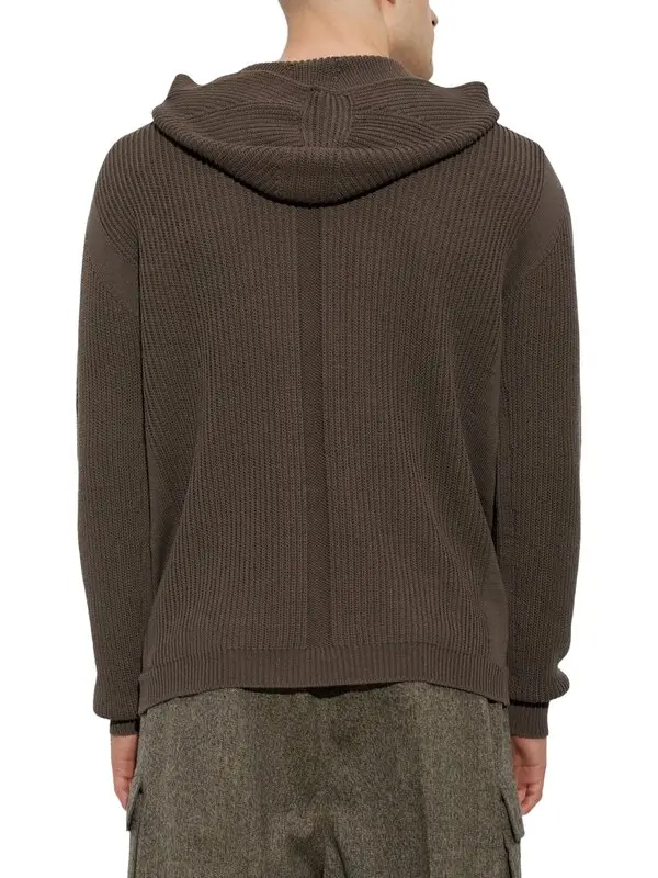 Rick Owens Hooded Cardigan By