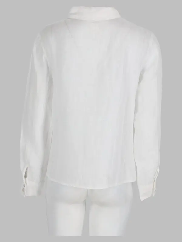 120% Lino Camicia Con Nodo
