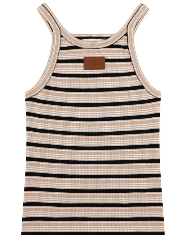 Fendi Top In Cotone A Righe