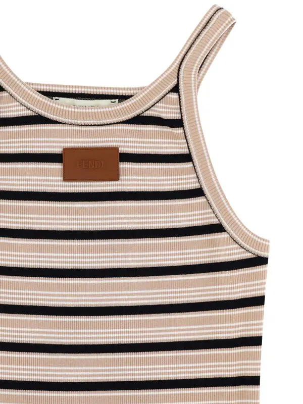 Fendi Top In Cotone A Righe