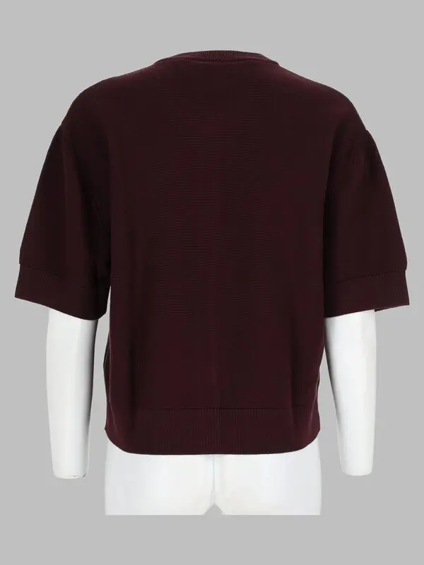 Lacoste Cardigan In Misto Cotone E Lana - Brown