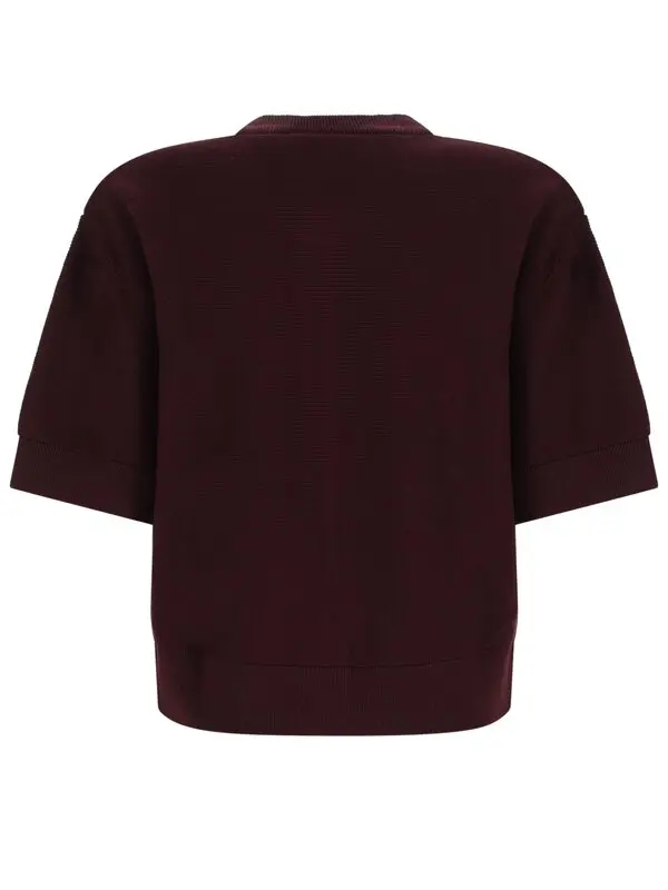 Lacoste Cardigan In Misto Cotone E Lana - Brown