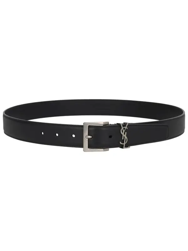 Saint Laurent Cintura Cassandre "vadim - Black