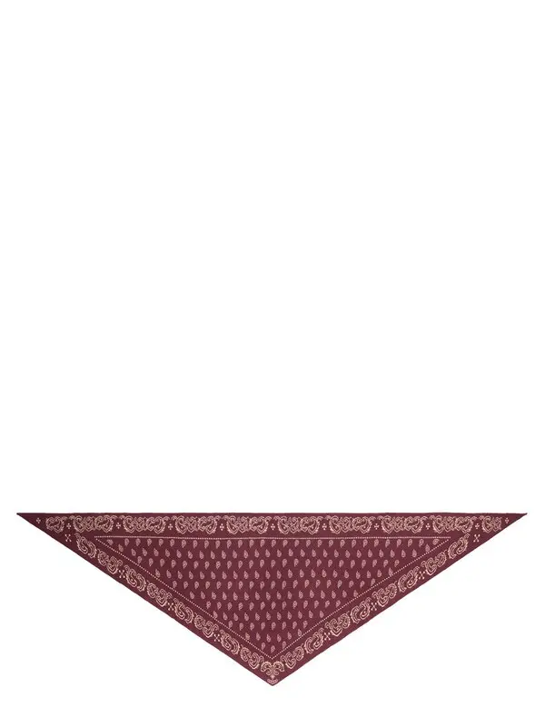 Guest In Residence Sciarpa "the Wild Rag" Con Motivo Paisley - Bordeaux