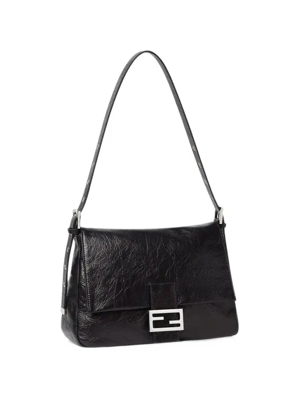 Fendi Flap 26325 Leather Shoulder Bag