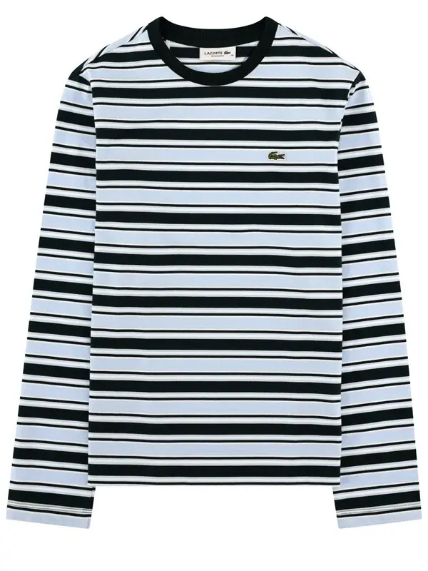 Lacoste T-shirt A Righe Con Logo