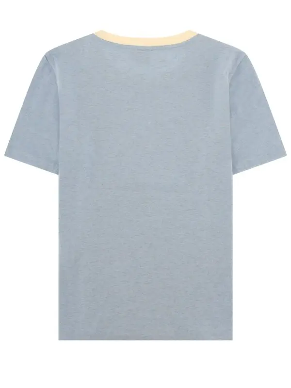 Chloé T-shirt In Cotone Con Stampa - Blue