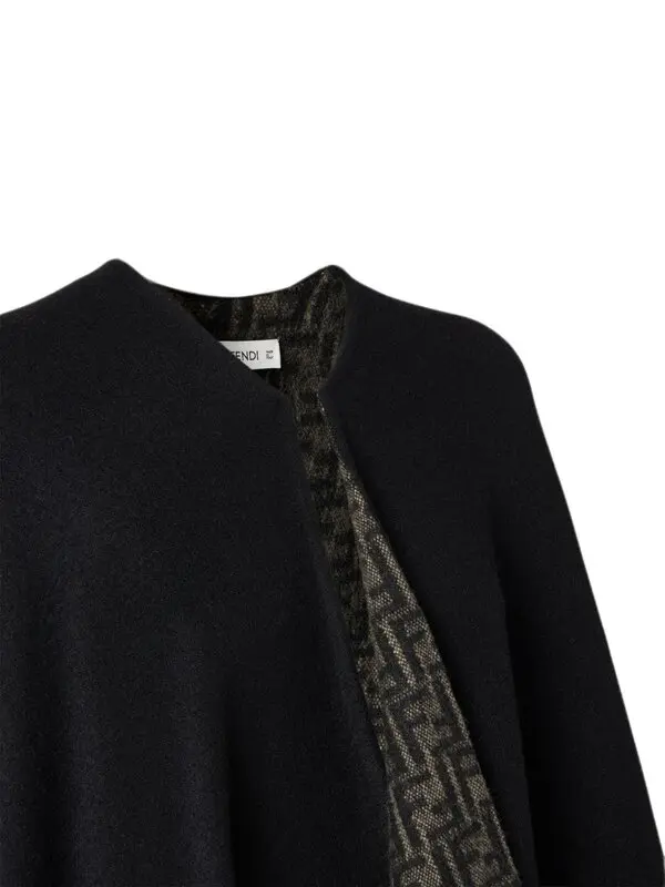 Fendi Ff Wool And Cashmere Poncho