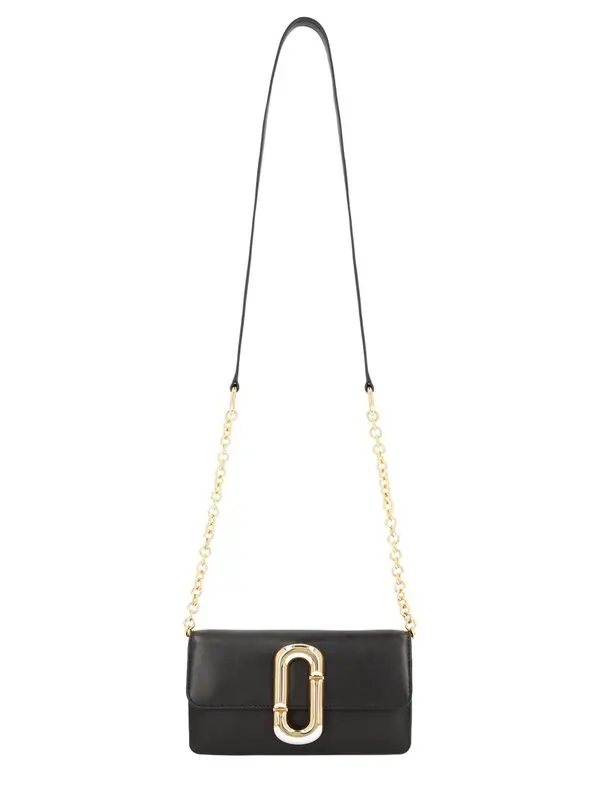 Marc Jacobs Portafoglio "scene" Con Catena - Black