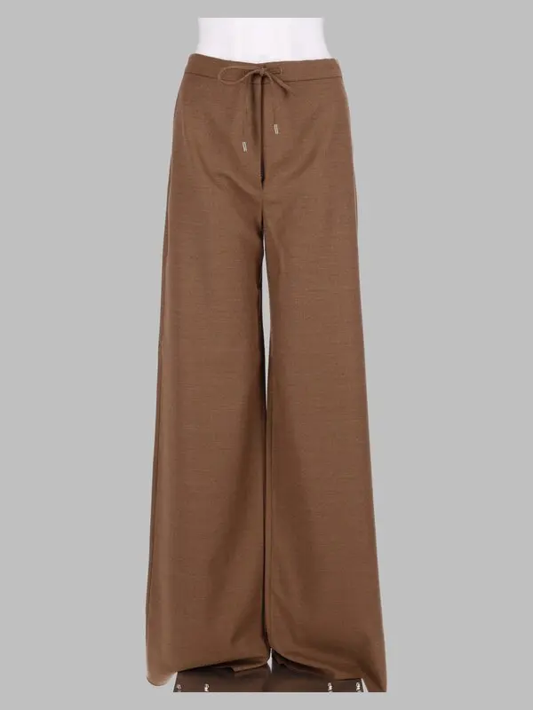 Max Mara Pantalone Jogging In Flanella Di Lana
