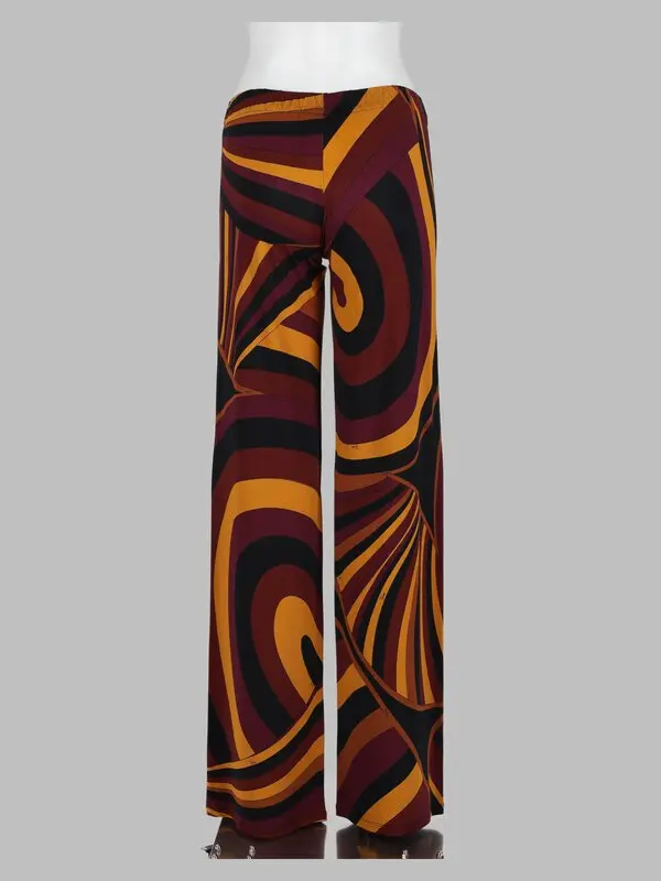 Emilio Pucci Pantalone In Jersey Satinato In Stampa Iride