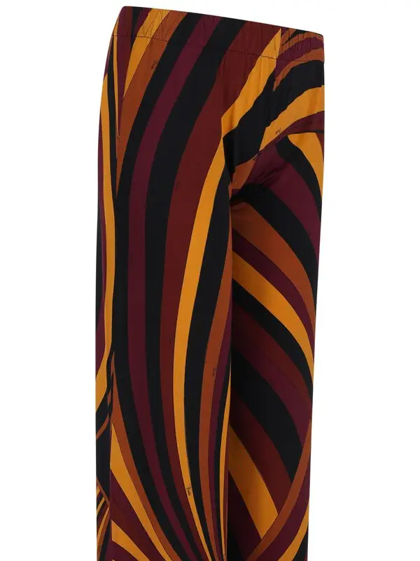 Emilio Pucci Pantalone In Jersey Satinato In Stampa Iride
