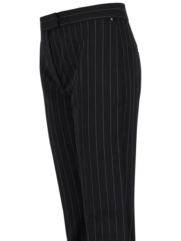 Sportmax Pantalone Slim Flare In Lana Stretch